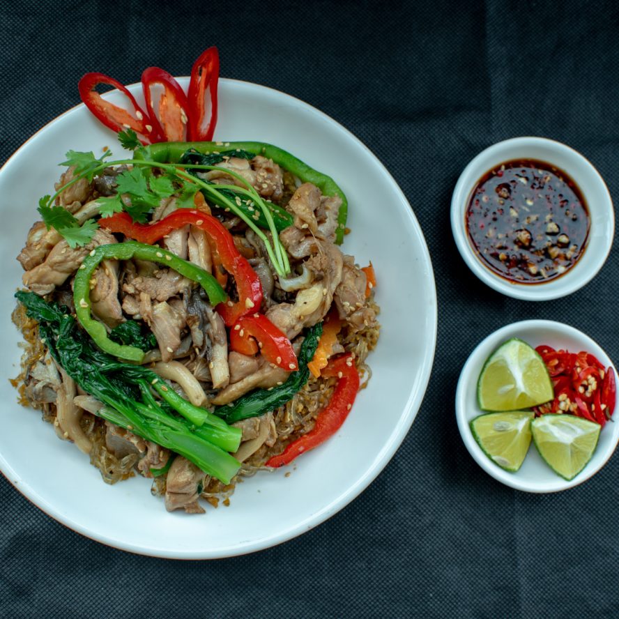 Miến nấm xào gà 70k - Nấm Việt Hà Thành®